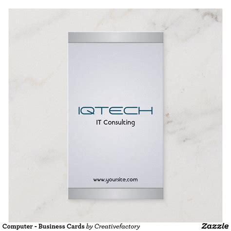 Computer Business Cards Computer Shop Consultant Business