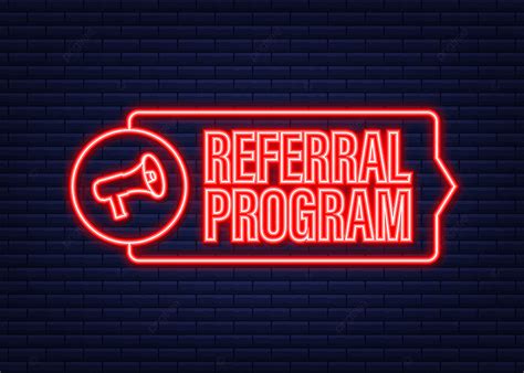 Referral Program Vector Design Images Megaphone With Referral Program