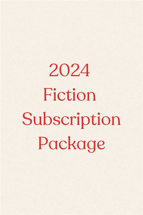 2024 Fiction Subscription Book Hug Press