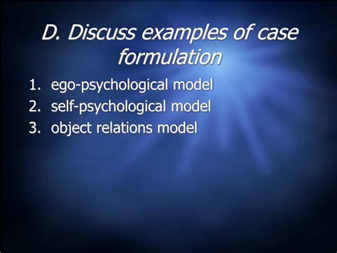 PPT Case Formulation Using Object Relations Theory PowerPoint Presentation ID