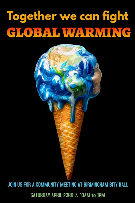 Fight Global Warming Poster Template Postermywall
