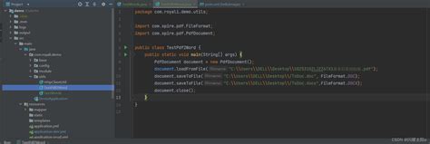 Java将pdf文件转为word文档java Pdf转word Csdn博客