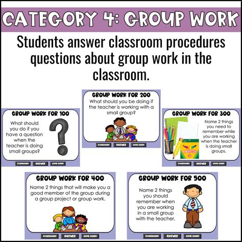 Classroom Procedures Game Back To School Activity Procedures And