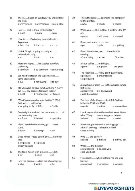 English Placeme Free Interactive Worksheets 7094173