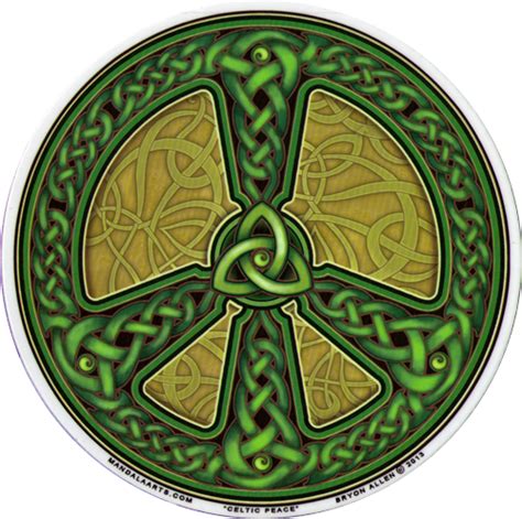 Celtic Peace Window Sticker Decal Peace Resource Project