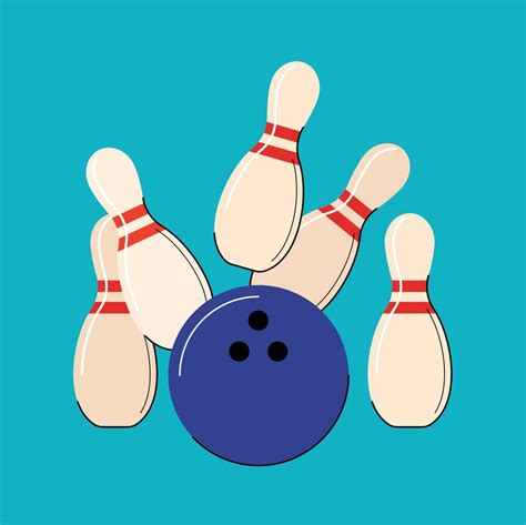 Bowling Strike Isolated Vector Illustration 18810950 Vector Art At Vecteezy