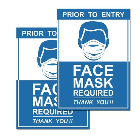 Buy Face Required Sign Removable Sign For Asking Customers To Wear