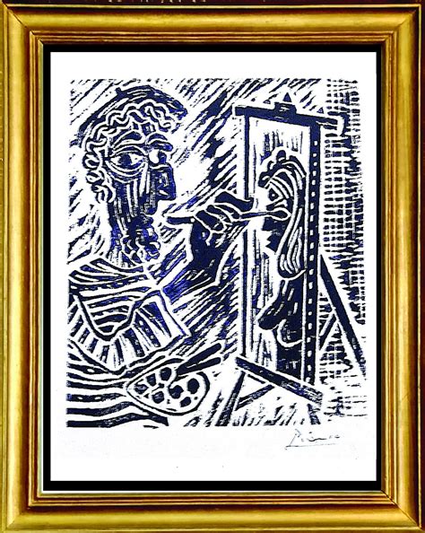 Picasso Lino Prints Pablo Picasso Woman At The Window 1962 Hidden