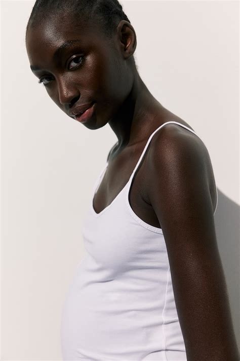 Mama 3 Pack Camisole Tops Light Beigewhiteblack Ladies Handm Us