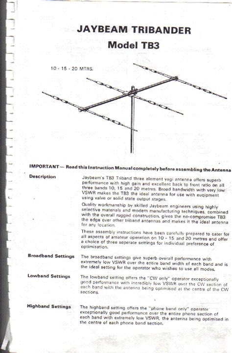 Jaybeam Tb 3 Antenna Service Manual Download Schematics Eeprom