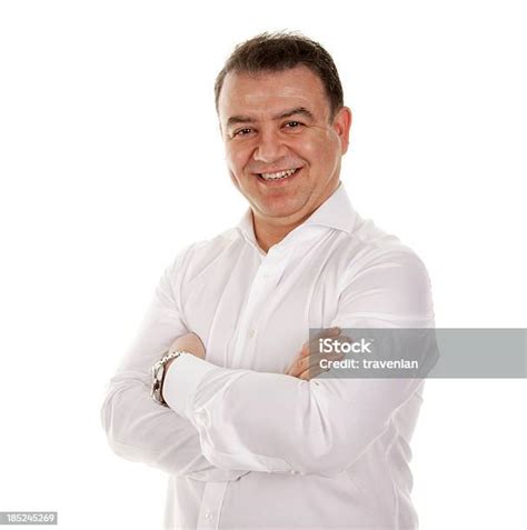 웃는 남자 인물 사진 흰색 바탕에 그림자와 남자에 대한 스톡 사진 및 기타 이미지 남자 35 39세 40 49세 Istock