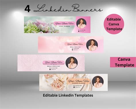 Linkedin Banner Template Linkedin Banners Canva Template Editable Canva Template Linkedin Canva