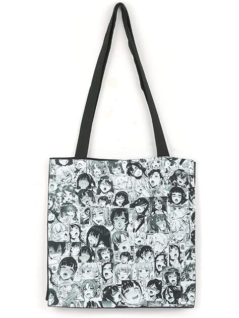 Ahegao Anime Tote Bag For Men And Women Shoulder