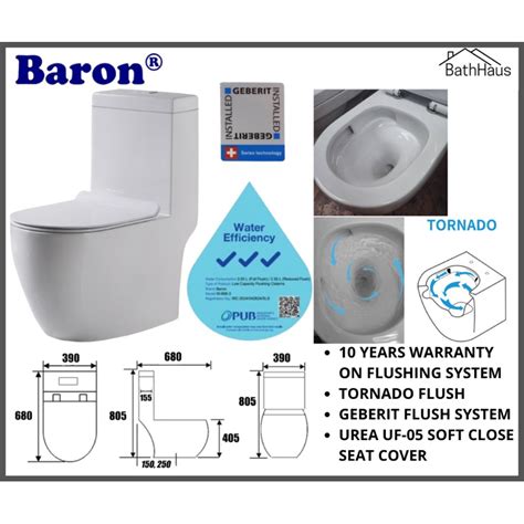Pub Approved Toilet Bowl Rimless Tornado Geberit Or Non Geberit