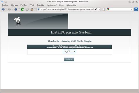 instalace cms made simple 1 8 2 open source na Českém hostingu