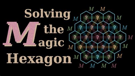 Solving The Magic Hexagon Puzzle Youtube
