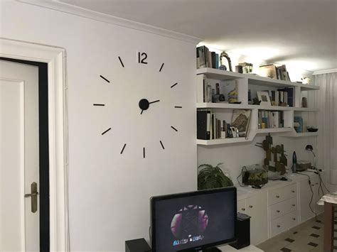 RELOJ de pared GIGANTE para salón diseño Minimalista zonahogar