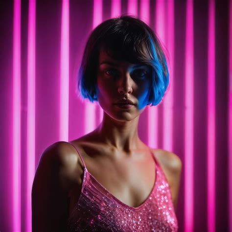 Premium Ai Image Photo Of Beautiful Woman With Short Hair And Mixed