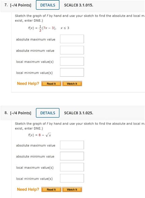 solved 7 [ 4 points] sketch the graph of f by hand and use