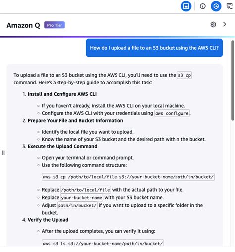 Learning Aws Best Practices From Amazon Q In The Console Aws Devops And Developer Productivity Blog