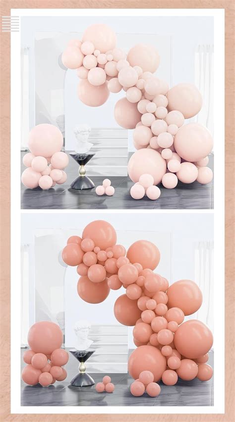 Partywoo Pale Pink Balloons 100 Pcs And Blush Pink Balloons