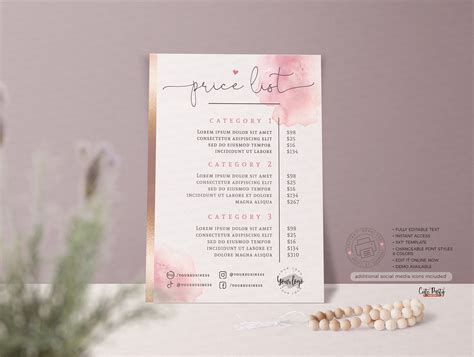 Order Form Template Editable INSTANT DOWNLOAD Printable Etsy