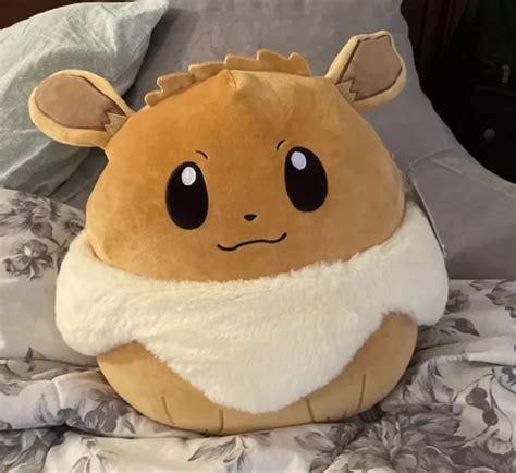 Eevee Squishmallows Plush Pokemon Center Exclusive 2025 Stuffed Toy