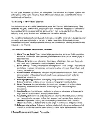 Introvert And Extrovert Meaning Pdf