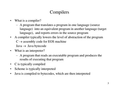 Ppt Introduction To Compilers An Overview Powerpoint Presentation
