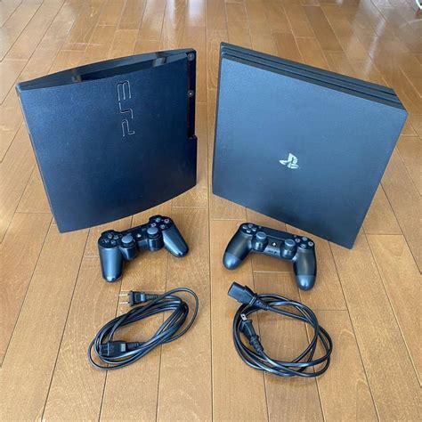 【やや傷や汚れあり】playstation4 Pro Cuh 7000b 1tb＆playstation3 Cech 2100b 250gb