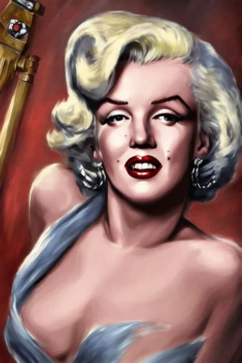 Marilyn Monroe Portrait As A Dnd Character Fantasy Art Stable