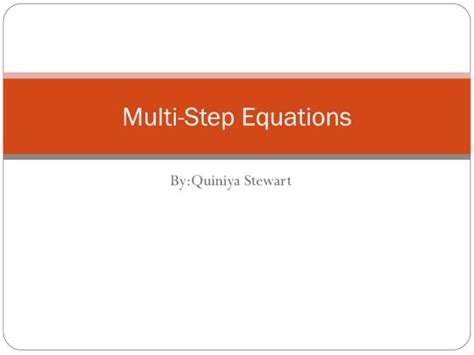 Multi Step Powerpoint Ppt