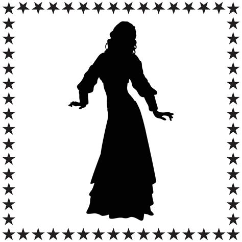 Belly Dancer Silhouette Illustration Belly Dancer Silhouette Belly