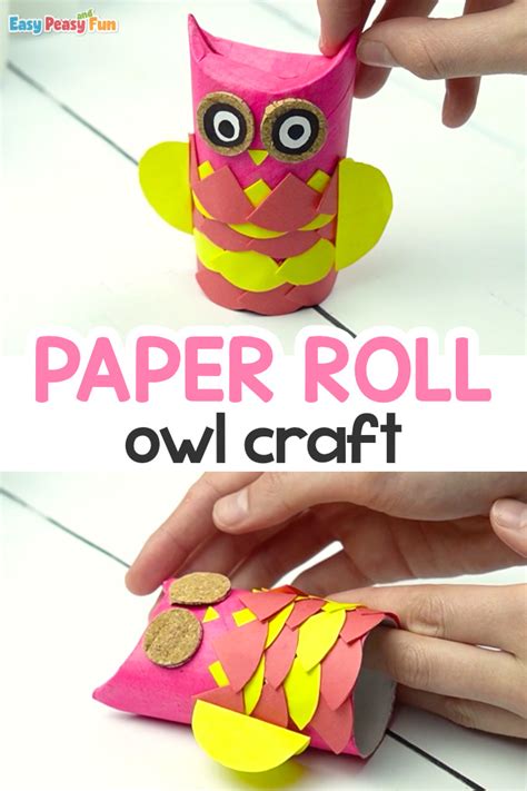 Funky Toilet Paper Roll Owls Easy Peasy And Fun