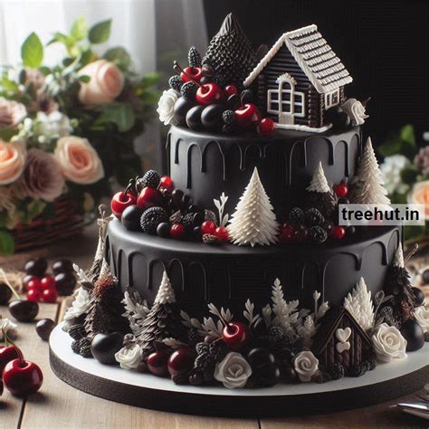 Black Forest Wedding Cake Decoration Ideas