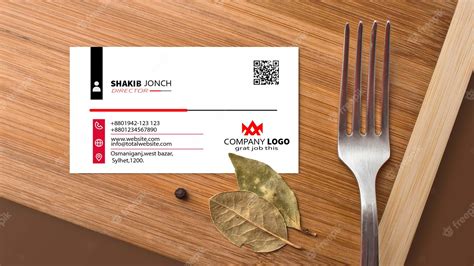 Premium Psd Free Psd Table Business Card Mockup