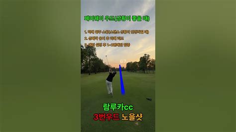 페어웨이 우드 잘 치는 법 올림골프필드레슨 Youtube