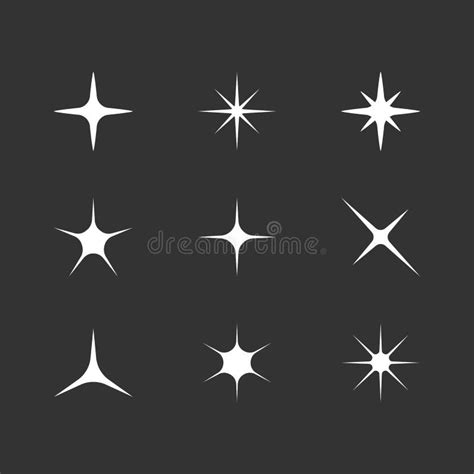 Sparkle Star Icon Vector Illustration Flat Design Stock Illustration
