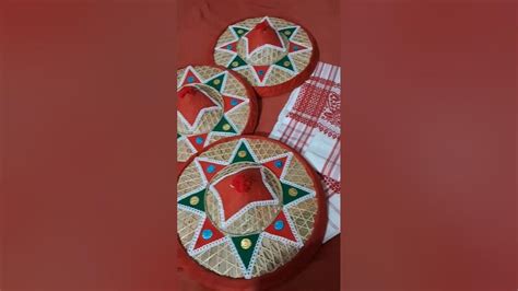 Assamese Hand Made Craft Japi Hat Gamocha Shorts Trending