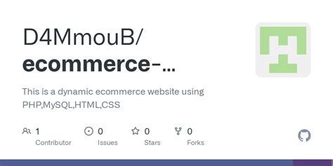 github d4mmoub ecommerce website this is a dynamic ecommerce website