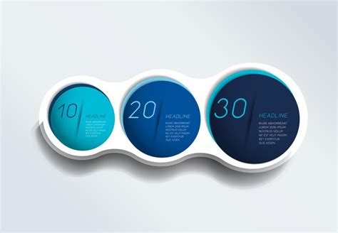 Premium Vector Three Steps Elements Bubble Chart Scheme Diagram