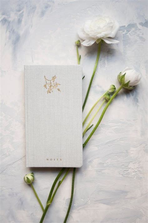Jasmine Vine Grey Linen Notebook Etsy Jasmine Vine Hardcover Notebook Linen