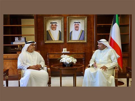 Uae Ambassador Meets Minister Of Foreign Affairs Of Kuwait Emirates