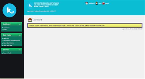 contoh aplikasi spk dengan metode wp weighted product kantin php
