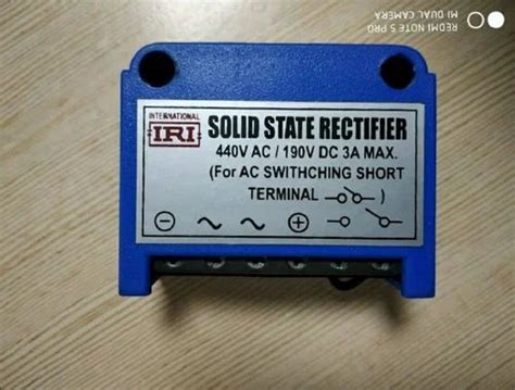 Solid State Rectifier Brake Rectifier 440v Ac Trader Retailer From