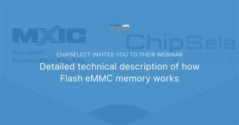 Detailed Technical Description Of How Flash EMMC Memory Works Chipselect