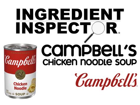 Whats In Campbells Chicken Noodle Soup — Ingredient Inspector