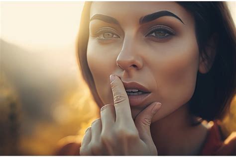Woman Commanding Silence Generate Ai
