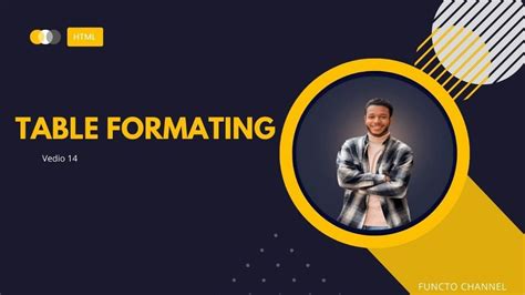 HTML TABLE FORMATING YouTube