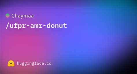 Chaymaa Ufpr Amr Donut Datasets At Hugging Face